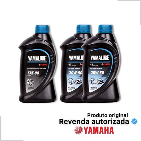 KIT ÓLEO LUBRIFICANTE YAMALUBE NÁUTICO 4T 20W 50 MINERAL 1L SAE 90