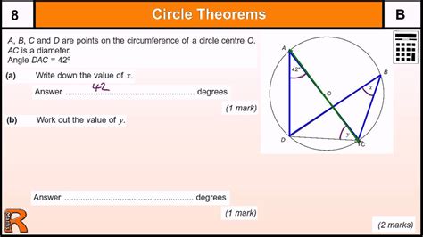 Circle Theorems GCSE Maths Revision Exam Paper Practice Help YouTube