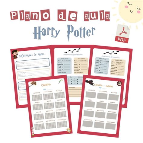 Plano de Aula Educação Infantil Harry Potter pdf Elo7