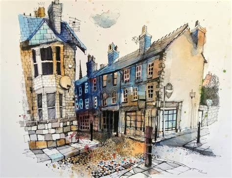 Ian Fennelly On Instagram Oxton Village Wirral Urbansketching