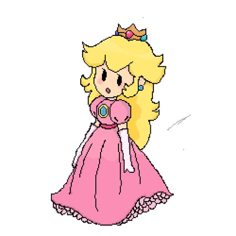 Pixilart Princess Peach By Urlocalrat