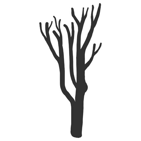 Free silueta de árbol desnudo dibujado a mano 13743161 PNG with