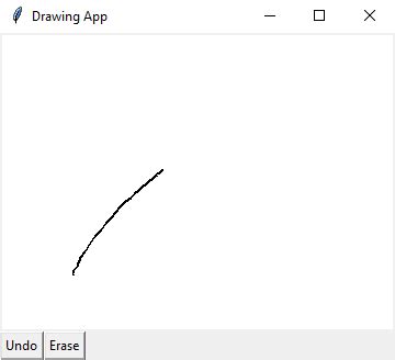 Python Tkinter Drawing App Freehand Drawing And Undo