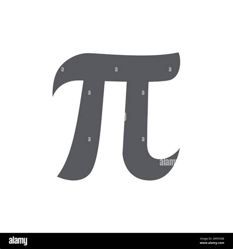 Pi Symbol Vector Icon Simple Mathematics Sign Stock Vector Image Art