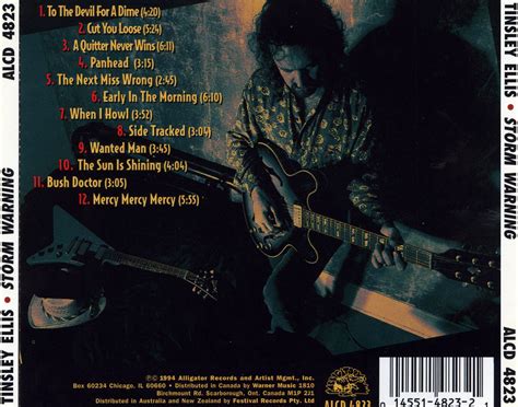 Car Tula Trasera De Tinsley Ellis Storm Warning Portada