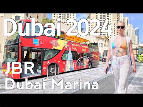 Dubai 4K Wonderful JBR Dubai Marina Walking Tour YouTube