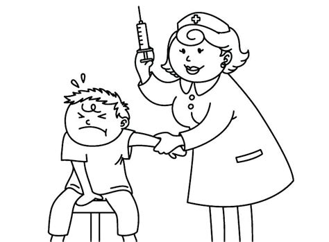 Médico Lindo Cerdo para colorear imprimir e dibujar ColoringOnly