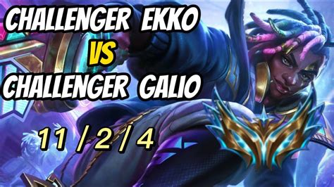 Challenger Ekko Vs Challenger Galio Xiao Lao Ban YouTube