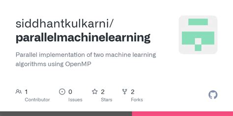 github siddhantkulkarni parallelmachinelearning parallel implementation of two machine