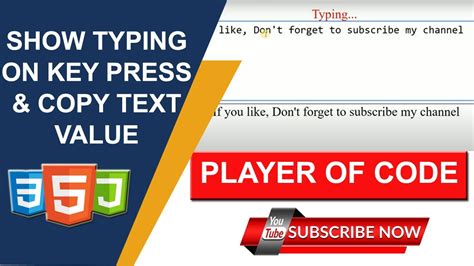 Show Typing On Key Press Copy Text Value One Textbox To Another