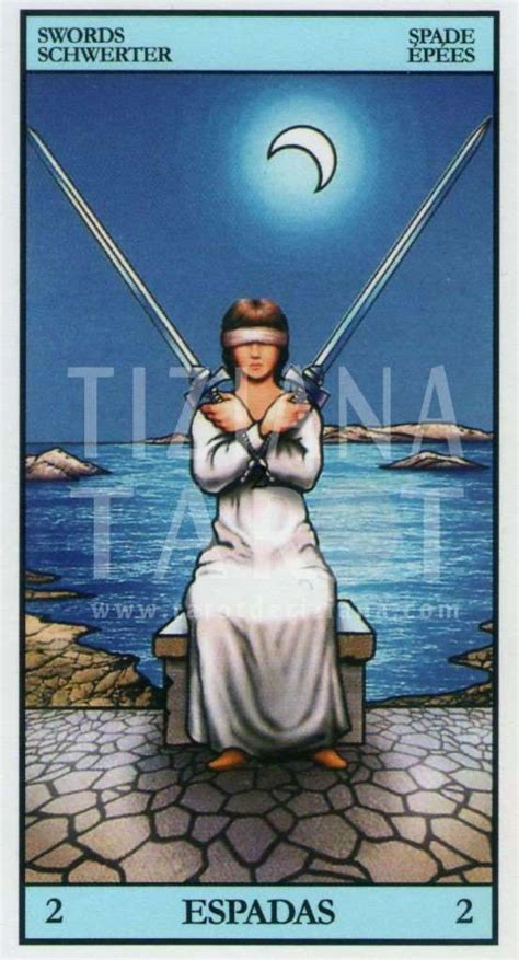 The Two Of Swords In Tarot Tarot De Tiziana