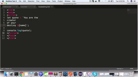 javascript es6 variable substitution youtube