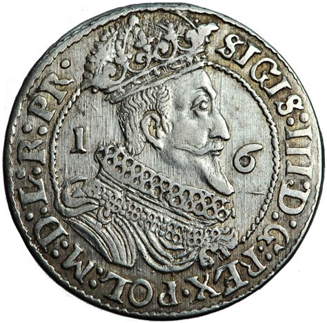 Polska Zygmunt III Waza 15871632 Gdańsk ort 1625 men Gdańsk st