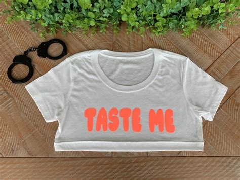 Sexy Crop Top Taste Me Underboob Etsy