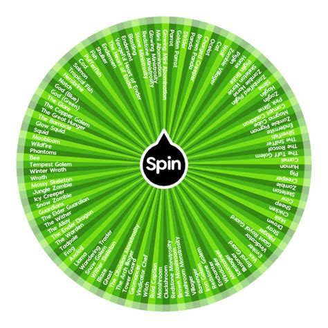 Minecraft Mobs Spin The Wheel Random Picker