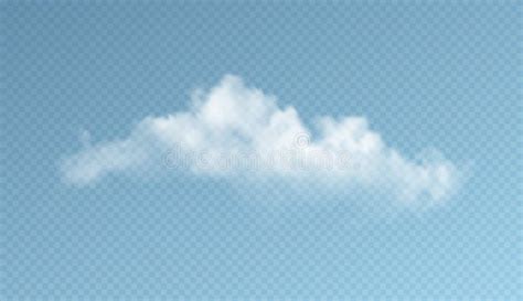 Sistema Realista De Las Nubes Transparentes En Fondo De La