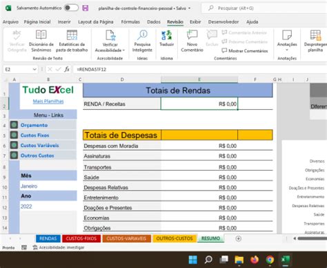 Lista De Planilhas Gr Tis De Excel Prontas Para Usar