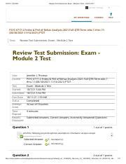 Review Test Submission Exam Module 2 Test PSYC 6717 Pdf 10 7