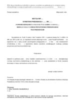 Wzór decyzji dyrektora przedszkola w sprawie zezwolenia na spełnianie