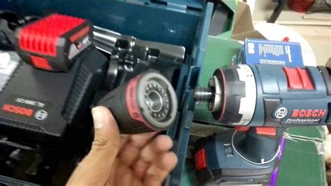 Unpacking Unboxing Cordless Drill Drivers Bosch GSR 18 V EC FC2