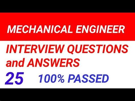 Top Mechanical Systems Engineer Interview Questions And Answers