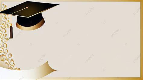 Fondo De Borde Dorado De Graduación Graduación Cuadro Antecedentes