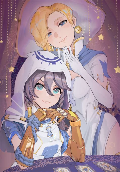 Mercy Kiriko Time Keeper Kiriko And Mage Mercy Overwatch And 2 More
