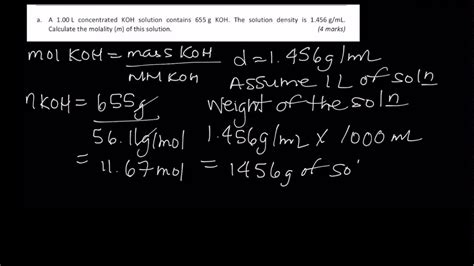 How To Determine Molality