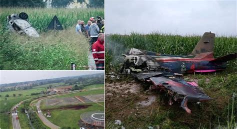 Incidente Frecce Tricolori Aereo Precipita E Colpisce Un Auto Morta