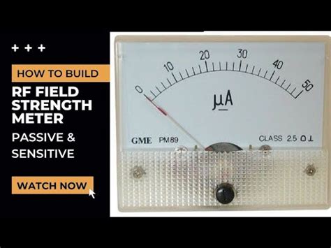 How To Build RF Field Strength Meter HF VHF UHF Passive Sensitive