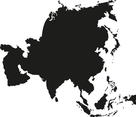 Silhouette Isometric Asia Continent 5266475 Vector Art At Vecteezy