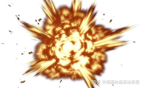 动漫爆炸效果怎么画教你绘制逼真的爆炸效果画法教程 知乎