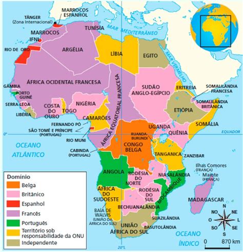 Geografia África Dominação europeia Conexão Escola SME