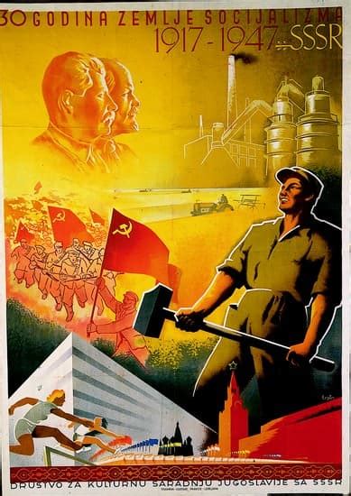 affiche de propagande soviétique faisant l apologie de la révolution de