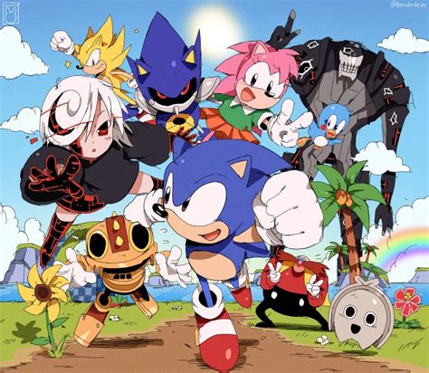 Sonic The Hedgehog Amy Rose Dr Eggman Metal Sonic Sage And 6 More Sonic And 5 More Drawn