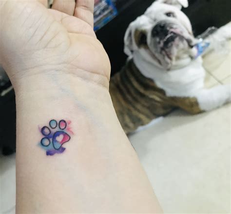 Tatuajes Minimalistas Huellas De Perro Kulturaupice