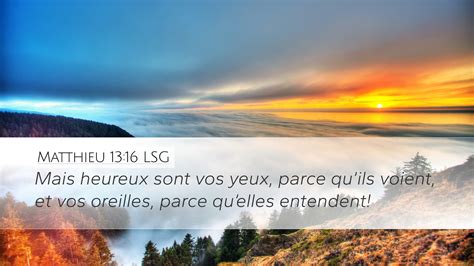 Matthieu 13 16 LSG Desktop Wallpaper Mais Heureux Sont Vos Yeux