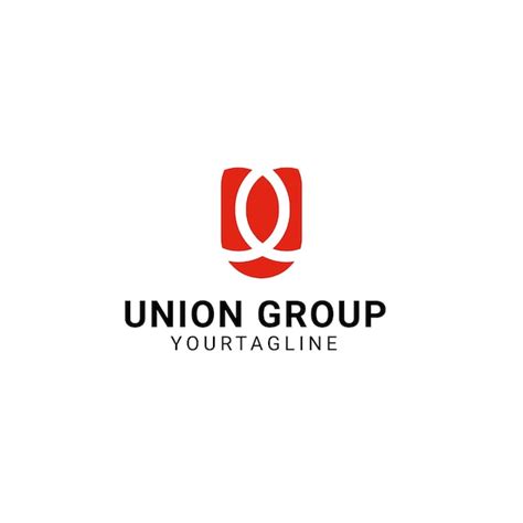 Diseño de logotipo de letra u Vector Premium