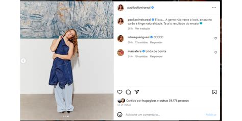 Foto Paolla Oliveira sobre ensaio sutiã nude É isso A gente