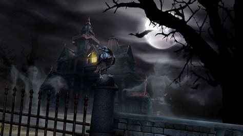 Halloween Haunted House Wallpapers Wallpaper Cave