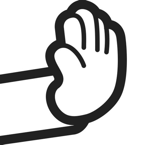 Rightwards Pushing Hand Emoji