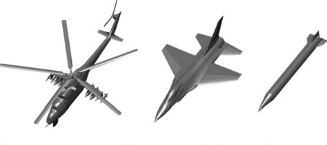 figure 2 from matlab script for 3d visualization of missile and air target trajectories