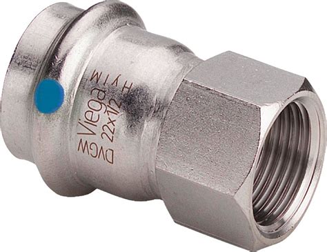 Raleo Viega Sanpress Inox LF Übergangsstück d 42mm Rp 11 2 Stahl