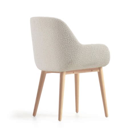 Konna Boucle Stuhl mit Holzbeinen günstig kaufen BUERADO