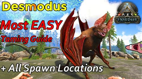 How To EASILY Find And TAME A Desmodus In ARK Fjordur YouTube