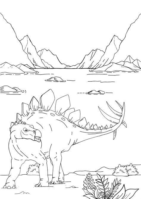 Ausmalbilder Dinosaurier Zum Ausdrucken Kribbelbunte Ausmalbilder