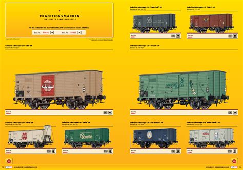 Brawa 50936 DB gedeckte Güterwagen Set 8tlg Ep III Traditionsmarken DC