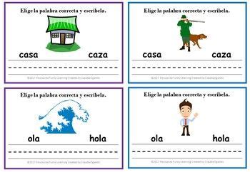 Palabras Hom Fonas Y Hom Grafas Teachers Teacher Pay Teachers Classroom