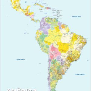Mapa Tres Am Ricas F Sico Flexible O R Gido Tec Asociados