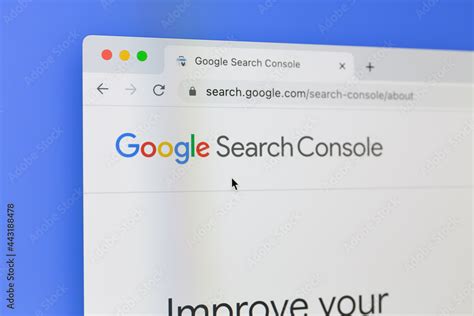 Ostersund Sweden July Google Search Console Website Google